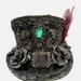 Steampunk Gothic Gunmetal Grey/ Black Lace Tophat With Black Rose ...
