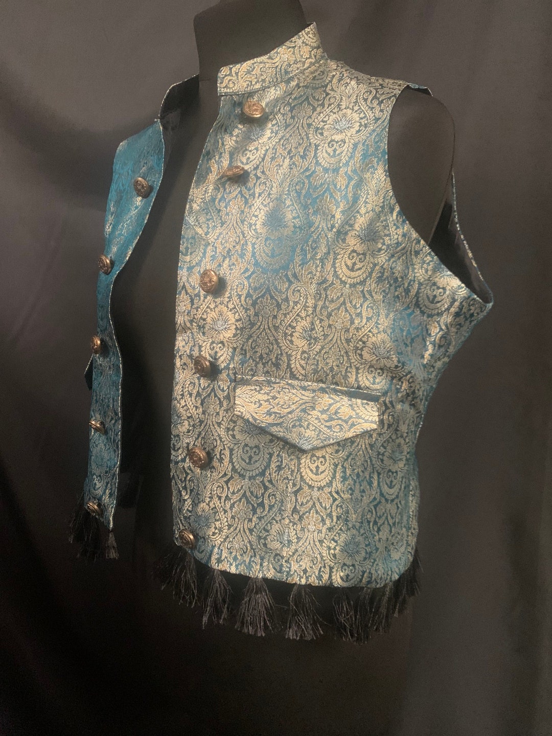 Steampunk Vest Brocade Steampunk Waistcoat for Women Sm - Etsy