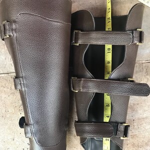 Leg Guard Steampunk Larp Warrior Two Peice Leg Guards Cosplay Dress Up ...