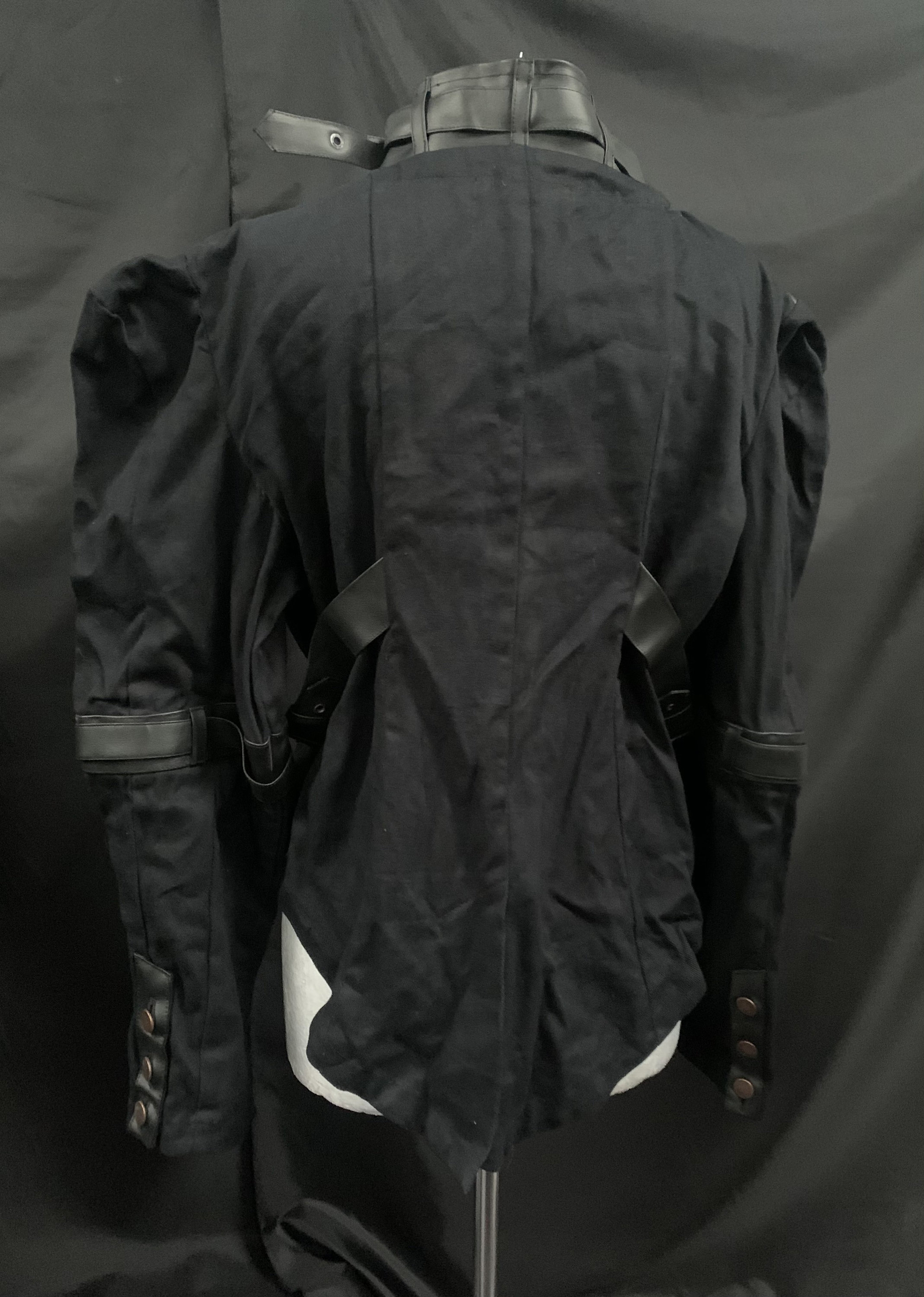 SDL Steampunk Clothing Black Cotton Jacket With Compass and - Etsy UK