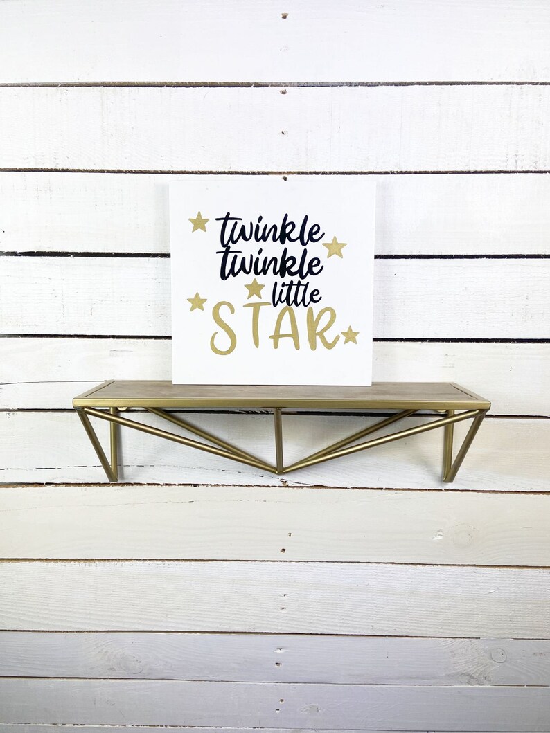 Twinkle Twinkle Little Star Wood Sign | Nursery Decor | Baby Shower ...