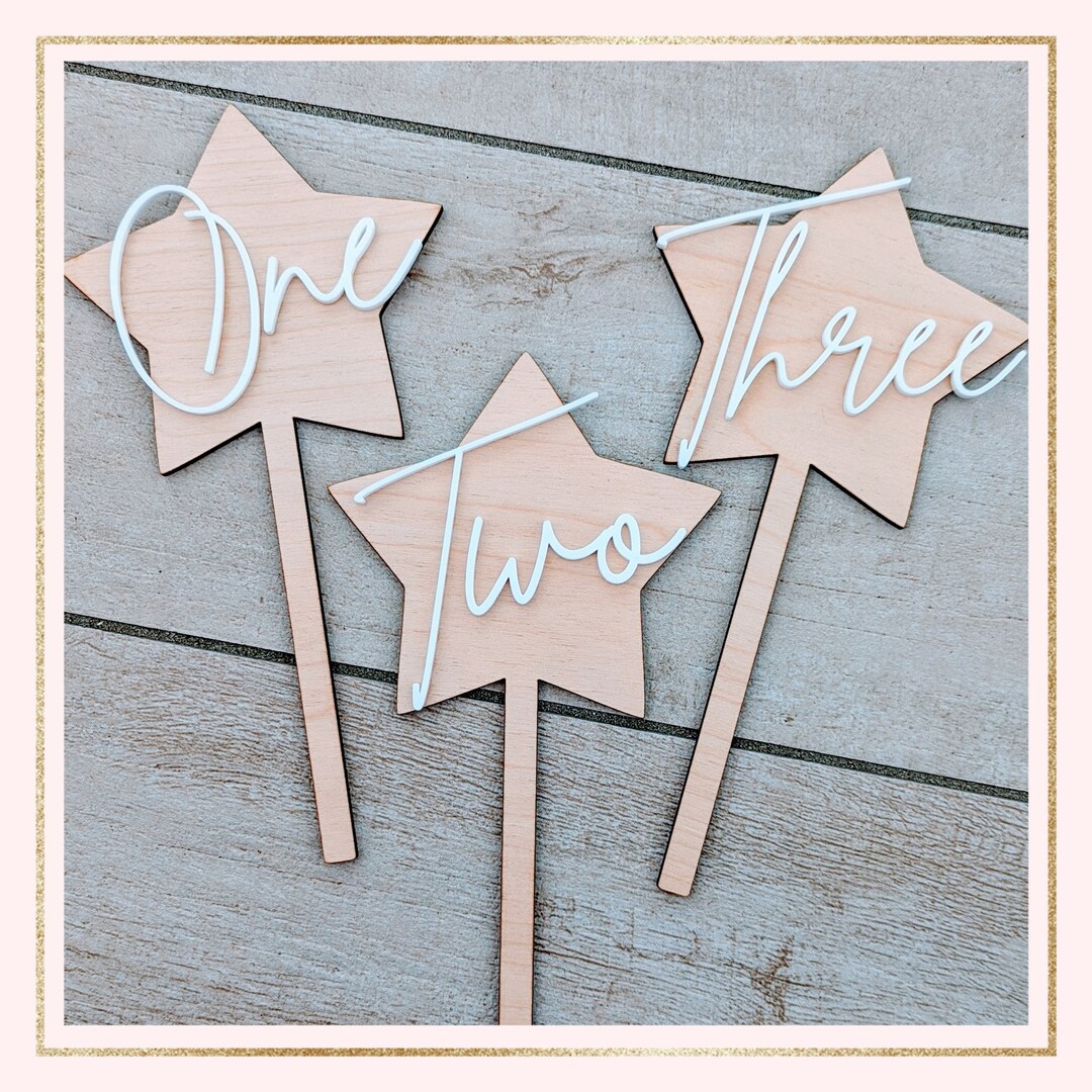 Wooden Wand Cake Topper, Birthday Wand, Age Cake Topper - Etsy UK