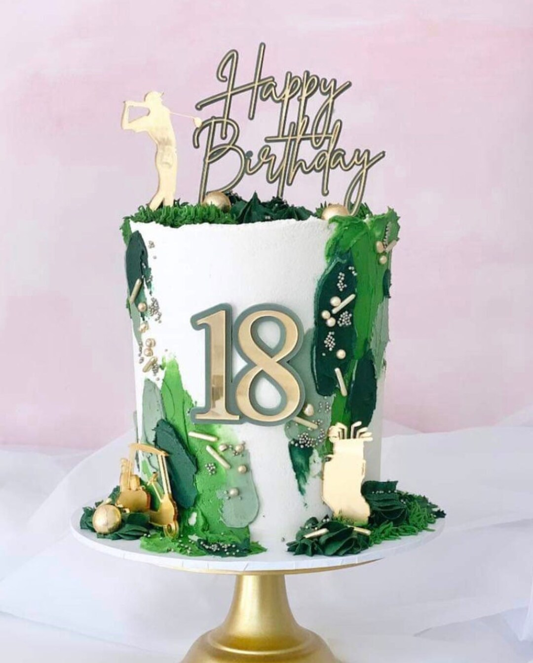 Golf Theme Cake Topper Set, Acrylic Cake Toppers - Etsy