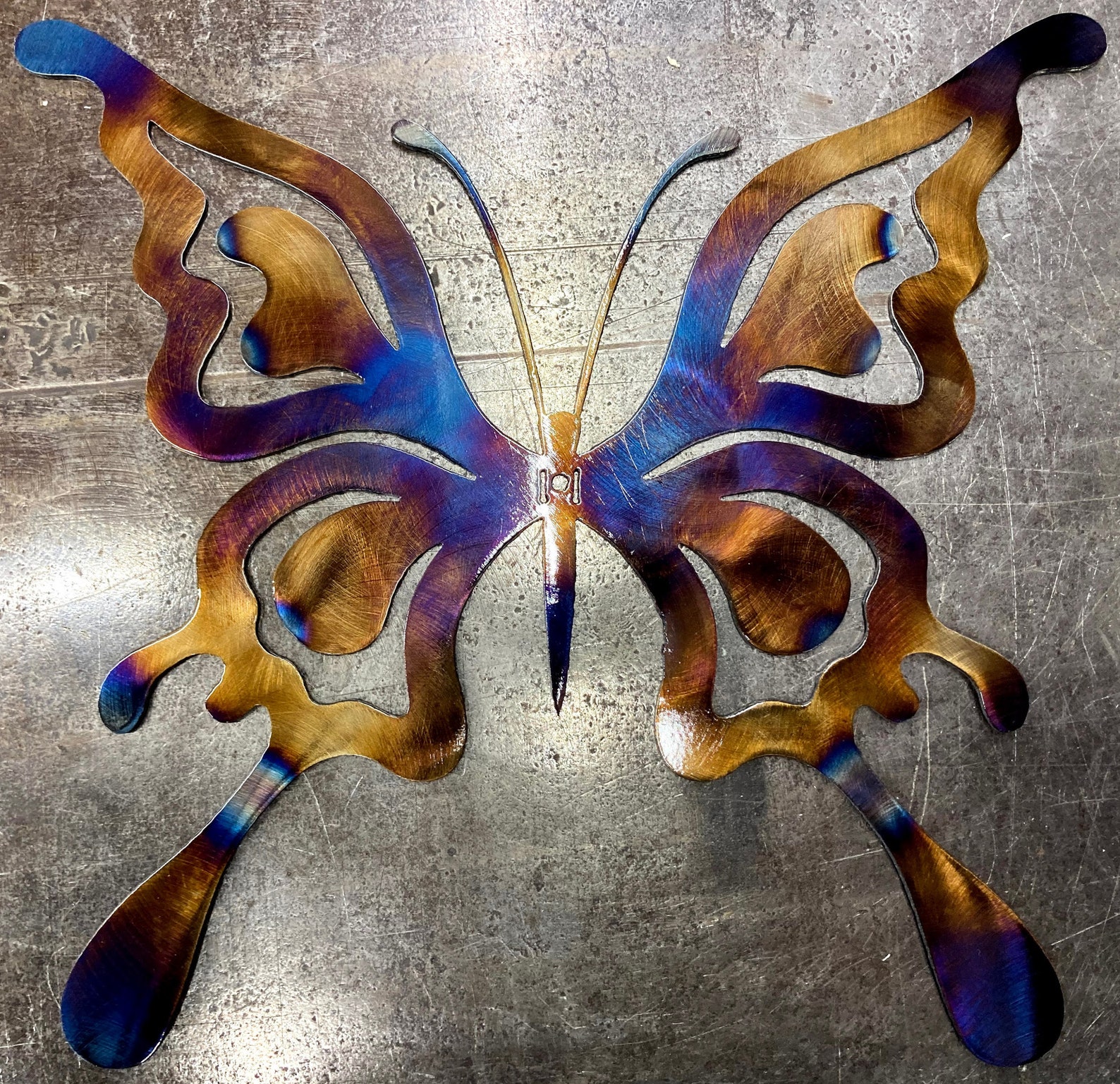 Beautiful Torch-colored Metal Butterfly Wall & Garden Decor - Etsy