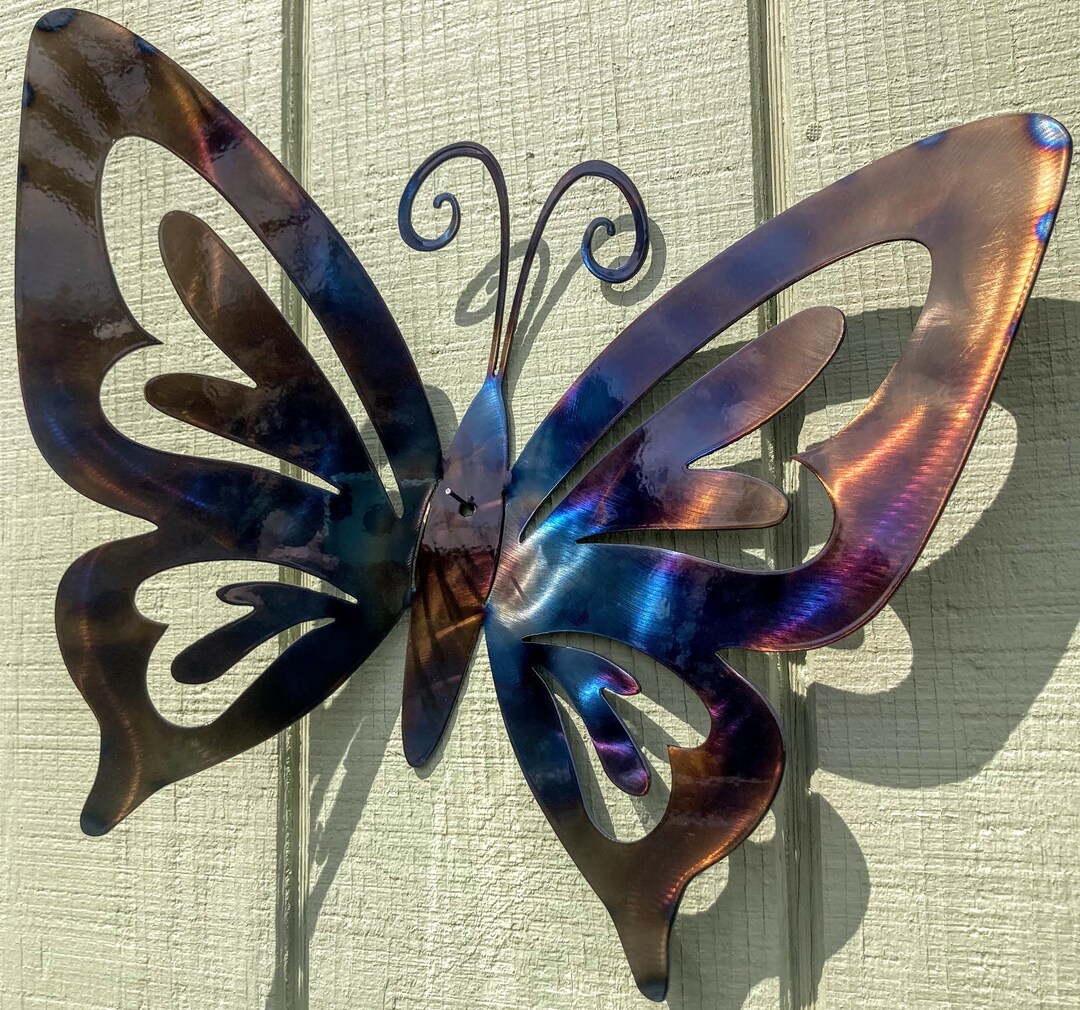 Metal Art Butterfly Wall Decor Butterfly Sculpture Exterior Art Made in ...