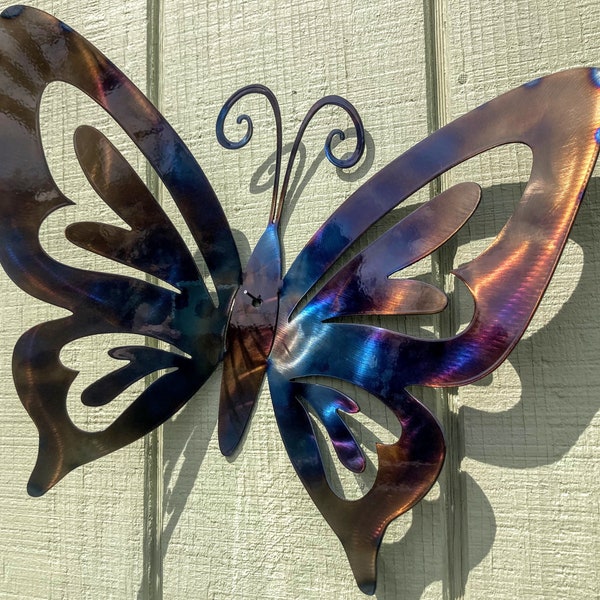 Metal Butterfly Wall Art - Etsy