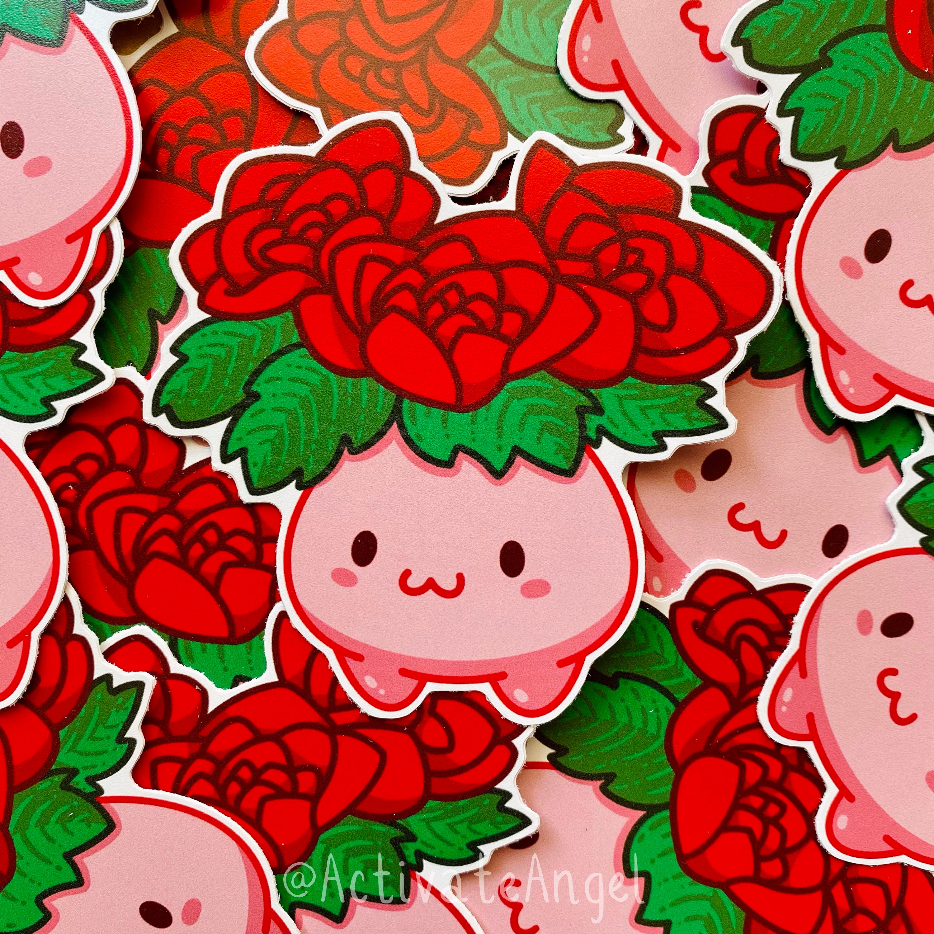 Rosy Posy Sticker | Etsy