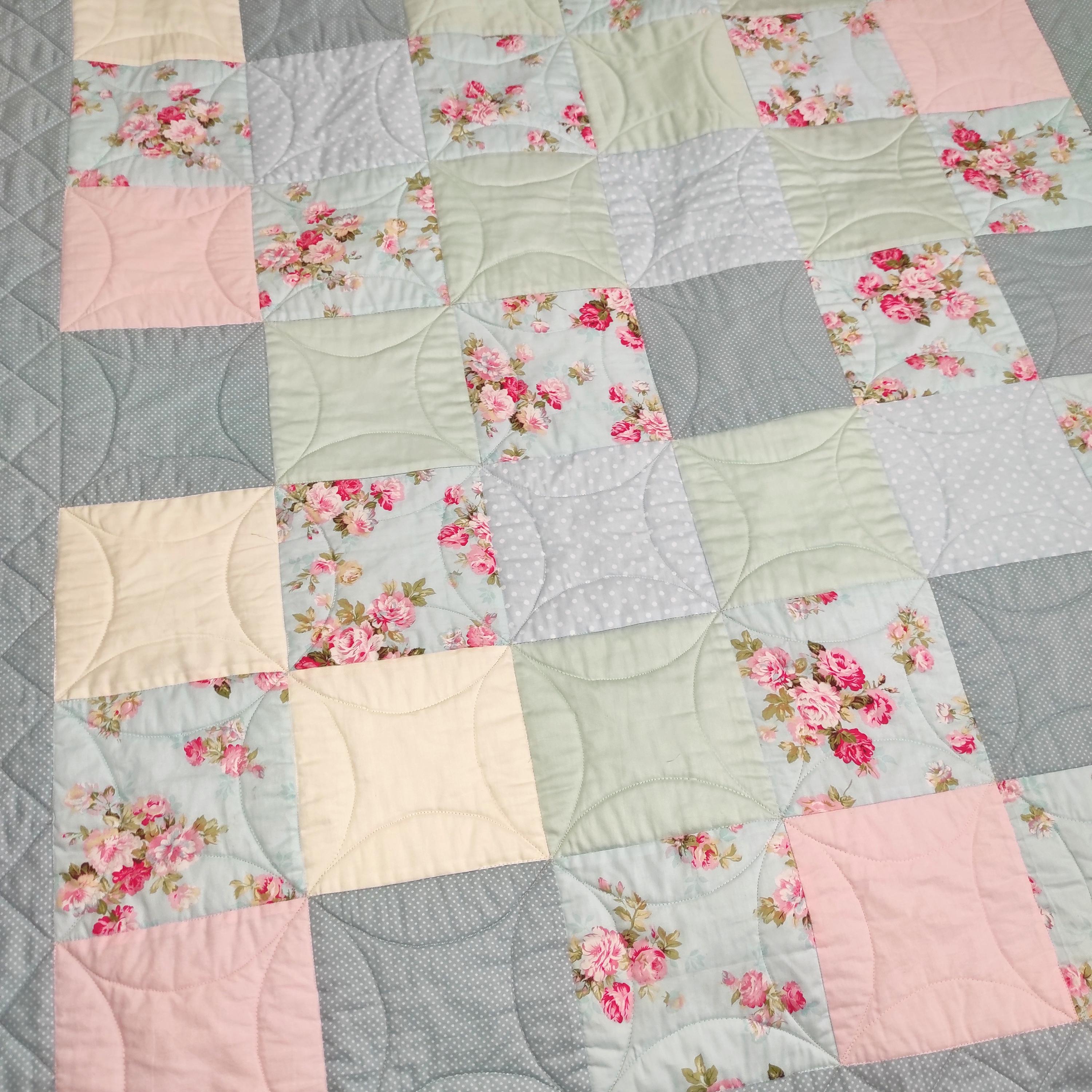 Beginner Baby Quilt Pattern PDF Digital Easy Baby Quilt Tutorial Floral ...