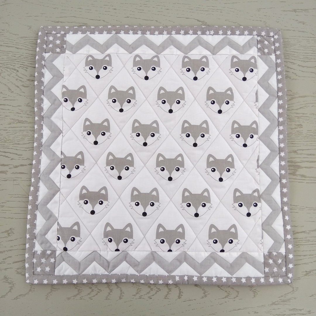 Fox Lovey Blanket Baby Quilt Handmade Animal Baby Lanket - Etsy