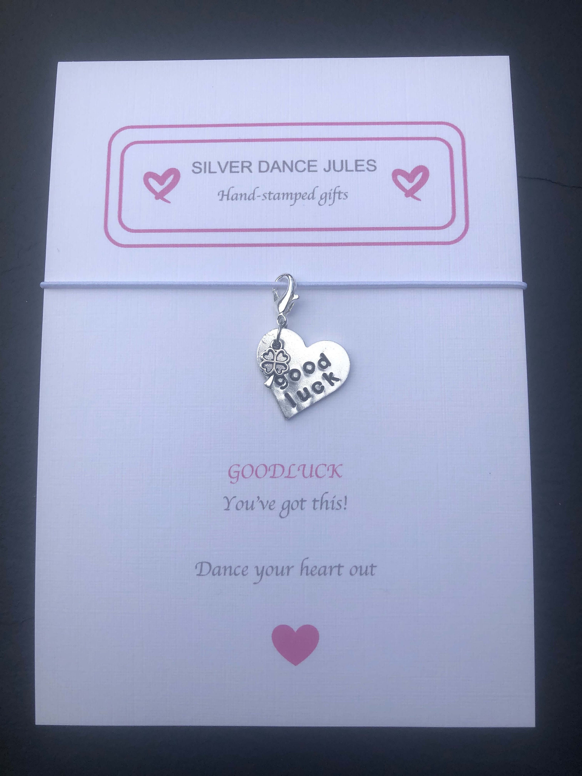 Good Luck Silver Charm - Etsy