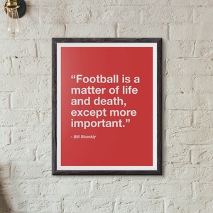 Bill Shankly, Liverpool, Football Print, Gift for Him, Man United Wall ...