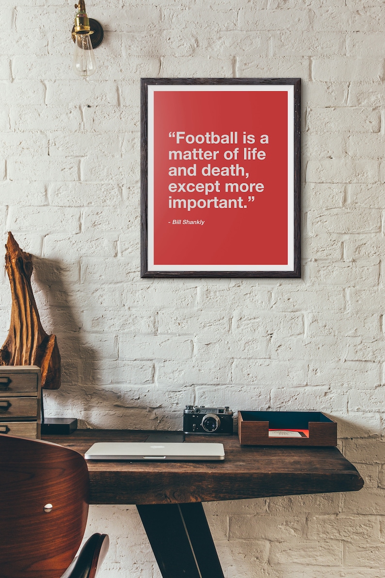 Bill Shankly, Liverpool, Football Print, Gift for Him, Man United Wall ...