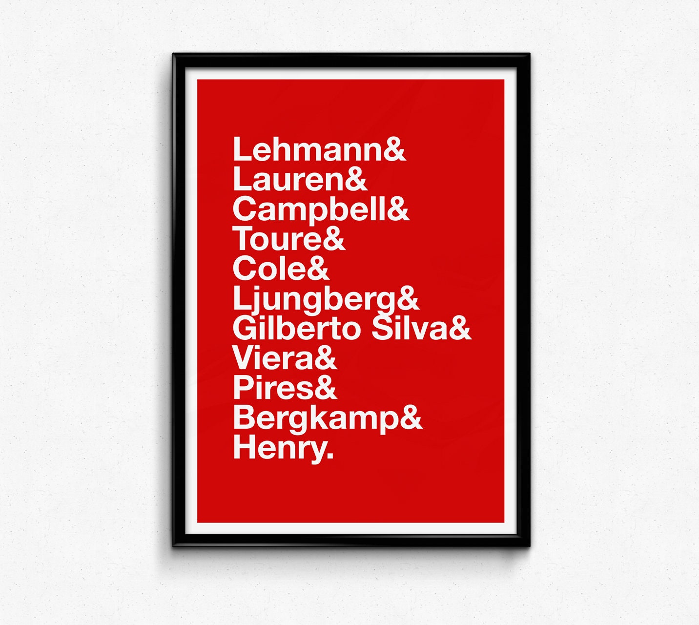 Arsenal, Invincibles, Football Print, Gift for Him, Football Wall Art ...