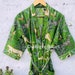 EXPRESS DELIVERY Green Tiger Print Cotton Robe Casual - Etsy