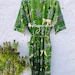 EXPRESS DELIVERY Green Tiger Print Cotton Robe Casual - Etsy