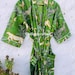 EXPRESS DELIVERY Green Tiger Print Cotton Robe Casual - Etsy