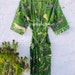 EXPRESS DELIVERY Green Tiger Print Cotton Robe Casual - Etsy