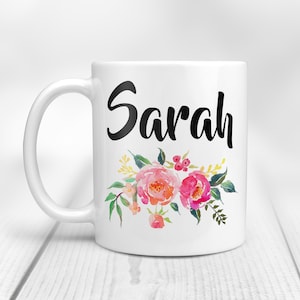 Personalized Name Mug for Women & Girls Custom Name Coffee Mug Name ...