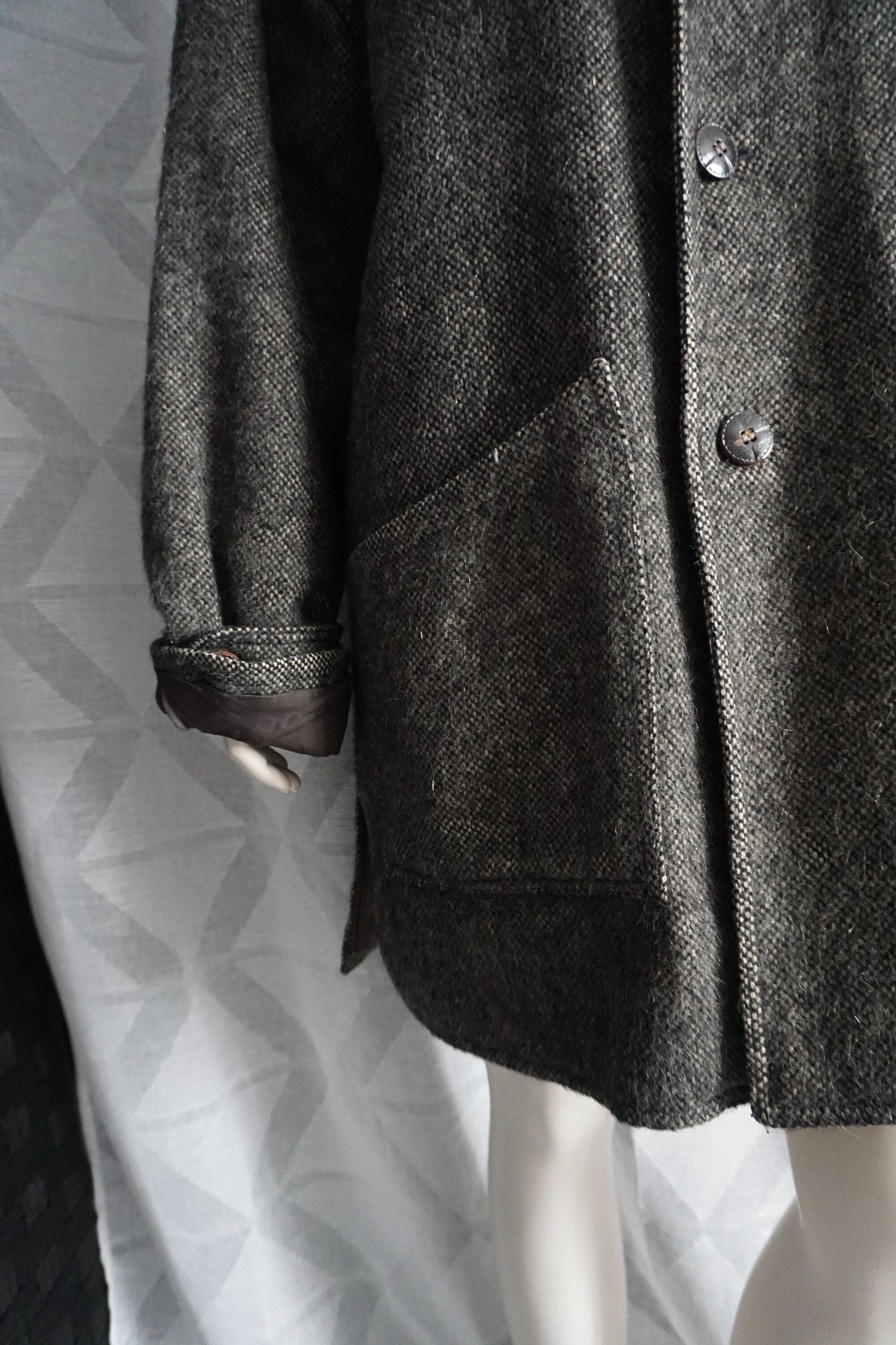 Vintage 1980's Jaeger Grey Wool Coat Oversized Wide - Etsy