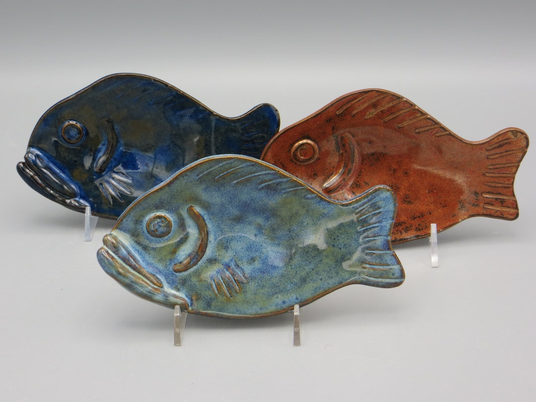 Pottery Fish Spoon Rest - Etsy