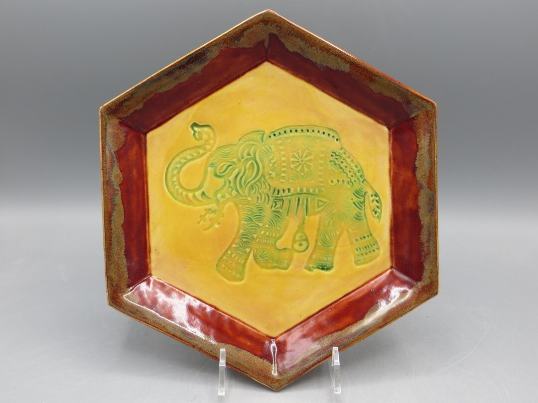 Unique Shaped Elephant Plate - Etsy