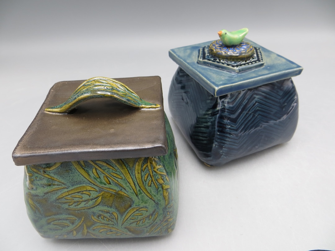 Box Handmade Pottery Box Decorative Box - Etsy