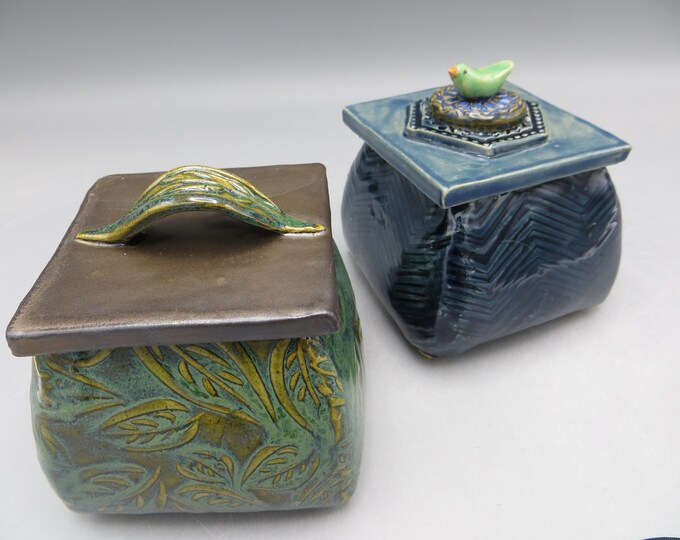 Box Handmade Pottery Box Decorative Box - Etsy