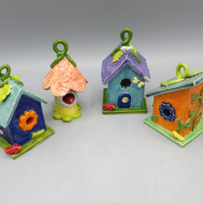 Ceramic Bird House - Etsy