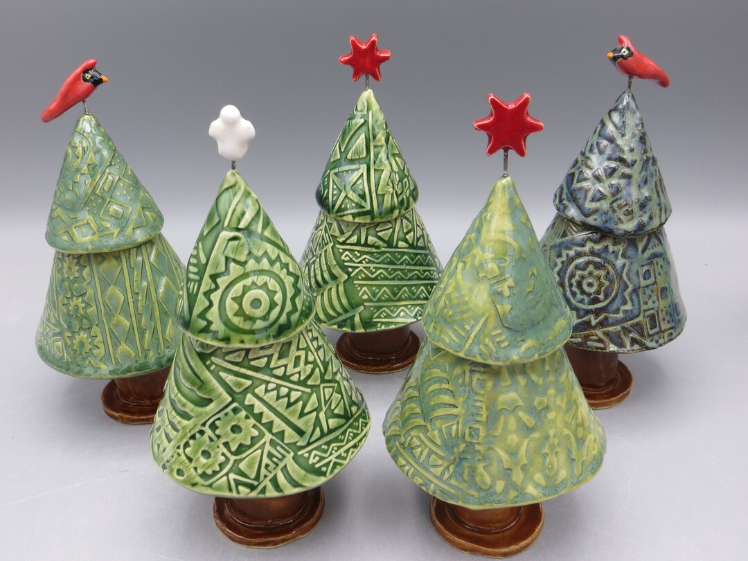Christmas Tree Decoration Handmade Ceramic Pottery Christmas Tree - Etsy