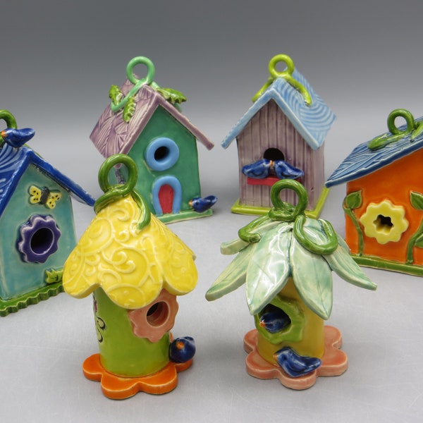 Ceramic Bird House - Etsy