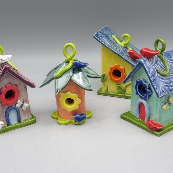 Ceramic Bird House - Etsy