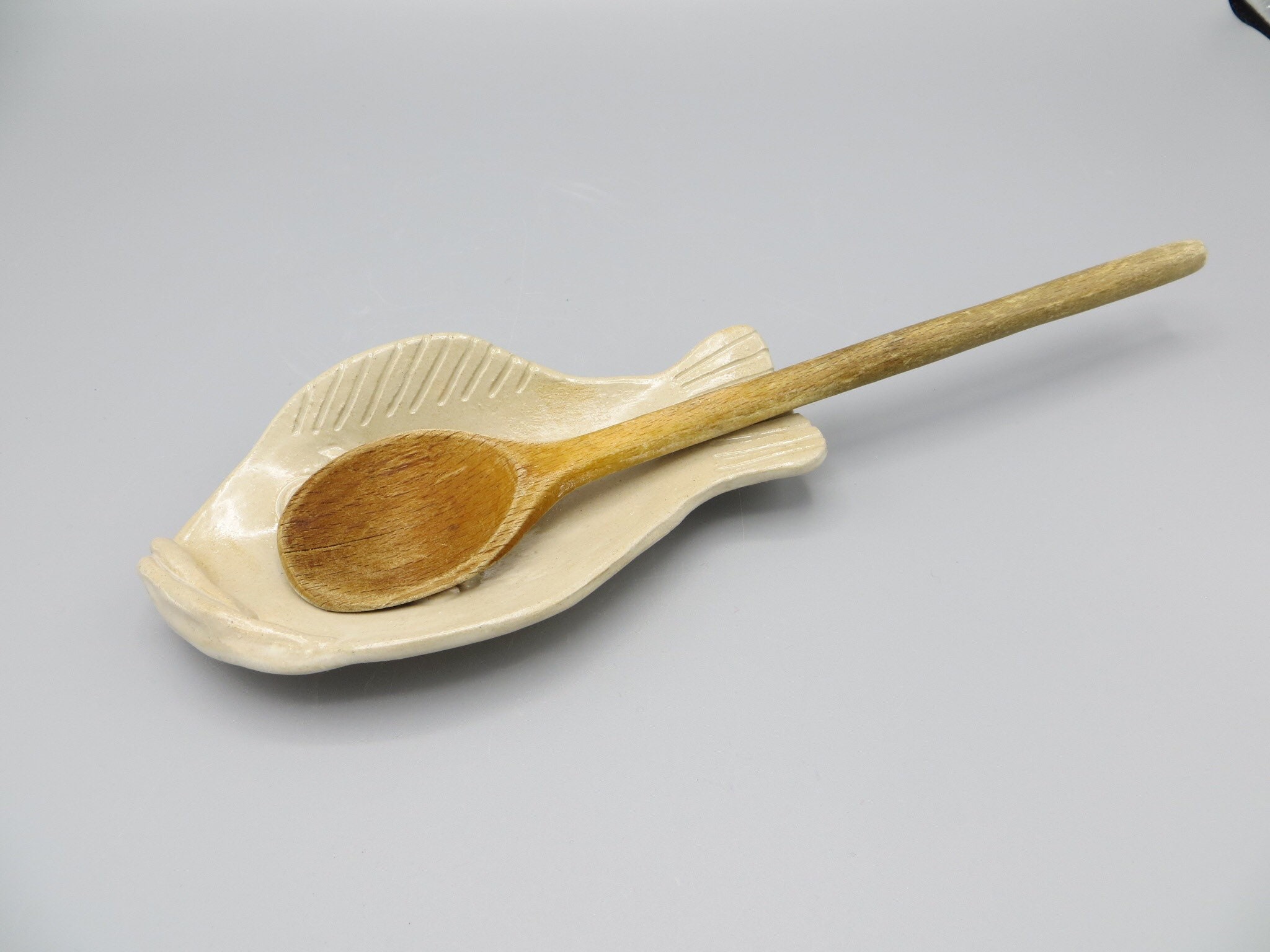Pottery Fish Spoon Rest - Etsy