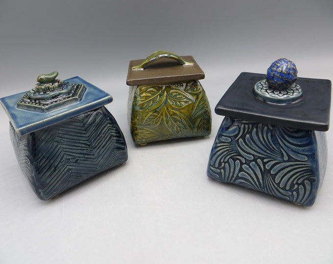 Box Handmade Pottery Box Decorative Box - Etsy