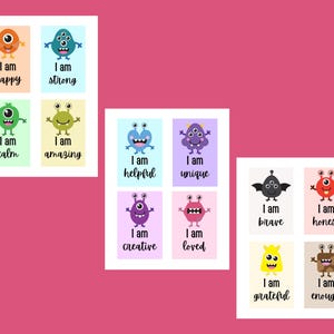 Positive Affirmation Cards for Kids, Printable Digital Download, Social ...