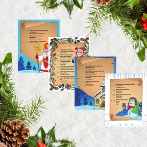 50 Christmas Jokes for Kids, Illustrated Digital Download Printable ...