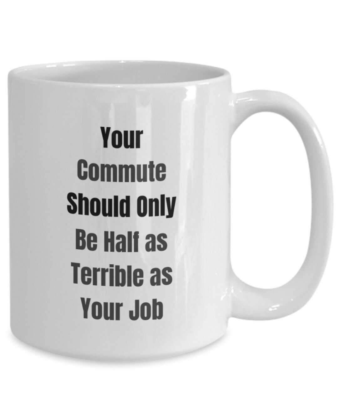 Funny Commute Commuting Coffee Mug, Cute Gift for Commuter Men Women ...