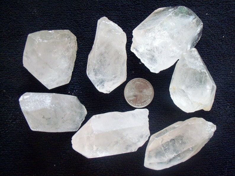 Cristal de quartz clair Points de quartz brut Chakra Pierre - Etsy France