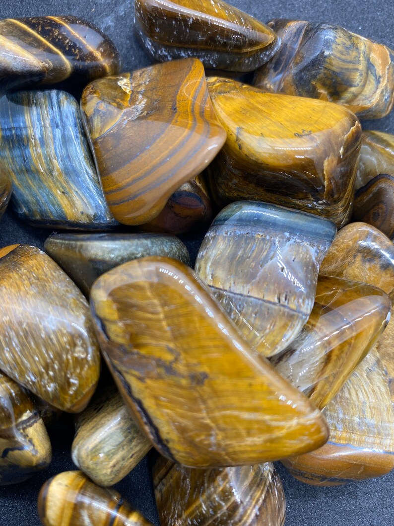 Tumbled Tiger Eye Large Tumbled Self Worth Protective - Etsy