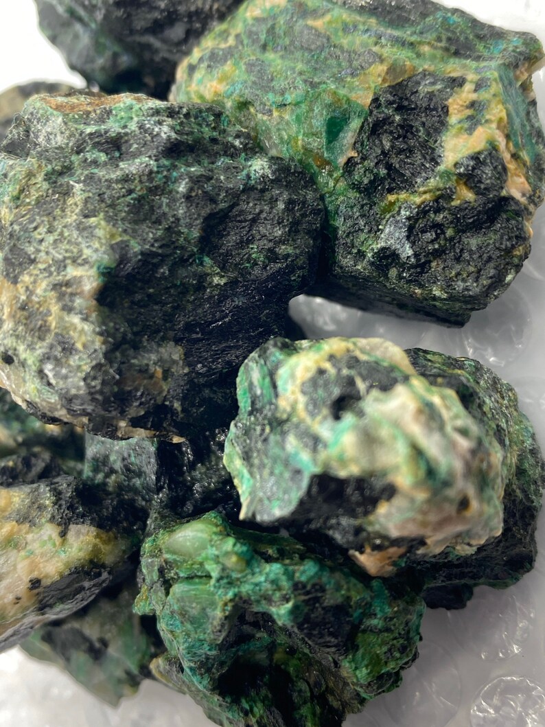 Chrysocolla-raw Chrysocolla Gemstone, Chrysocolla Stone, Crystal ...