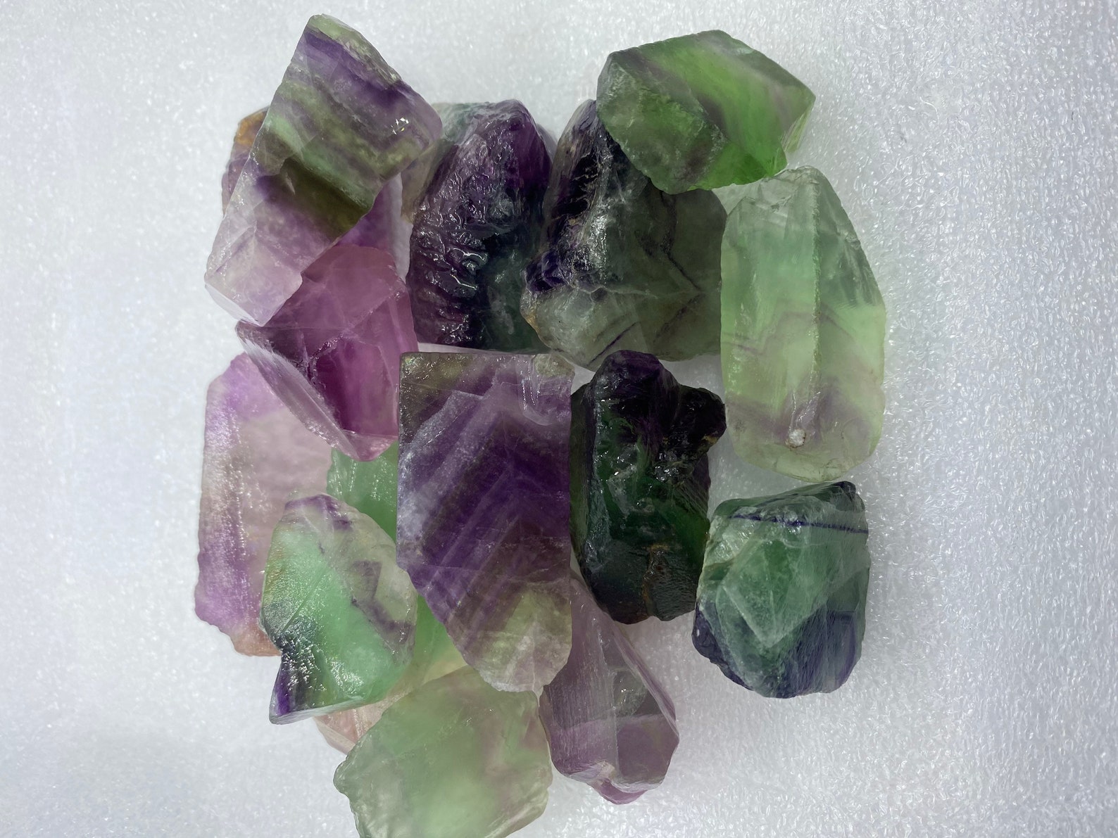 Rainbow Fluorite Crystal Raw Fluorite Stone Rainbow Flourite - Etsy