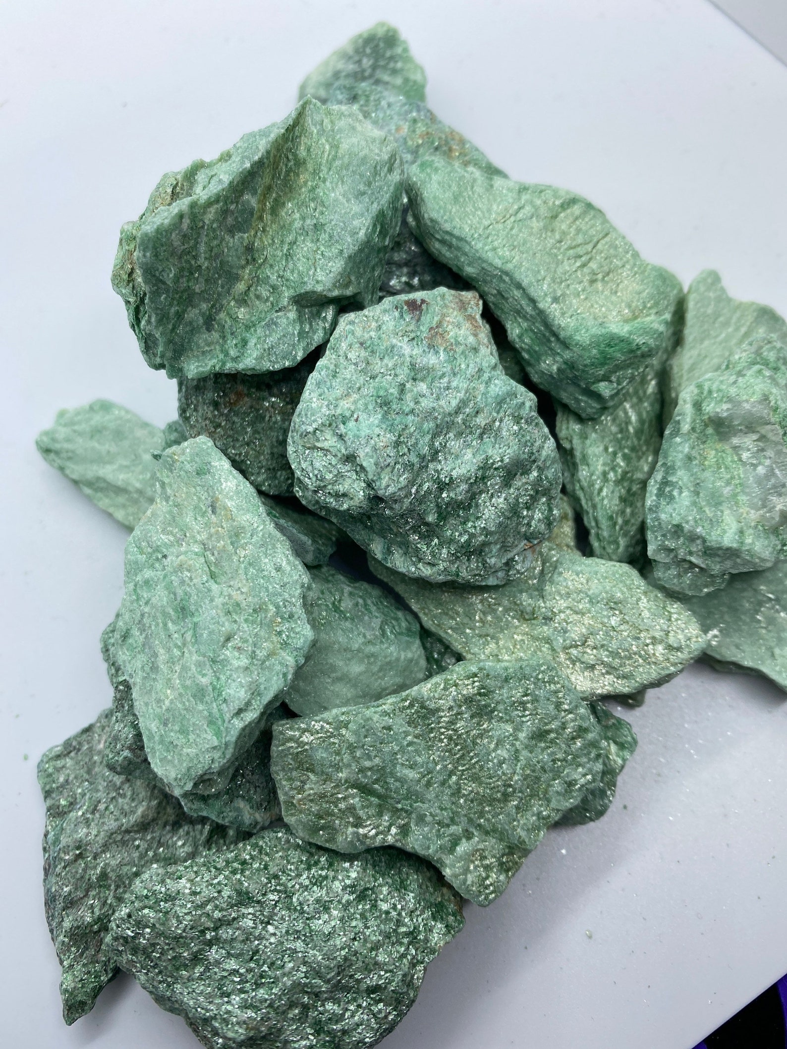 GREEN FUCHSITE Raw Fuchsite Stone Raw Stones Rough - Etsy
