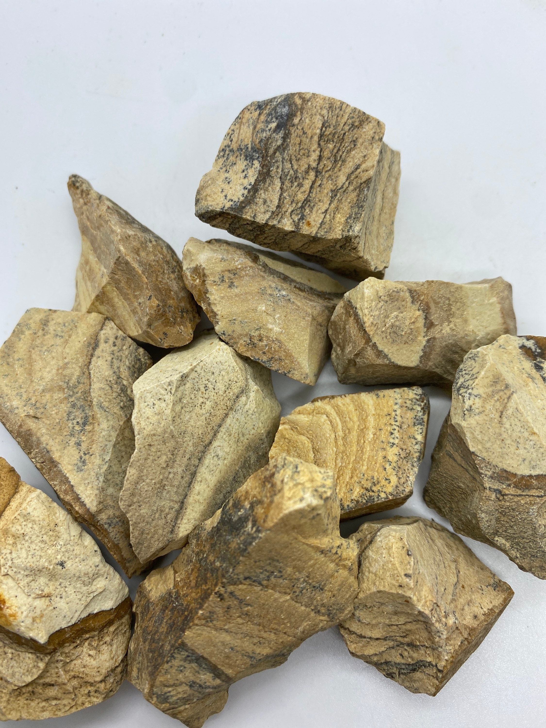 Picture Jasper Raw Picture Jasper Stone Rough Banded Jasper - Etsy