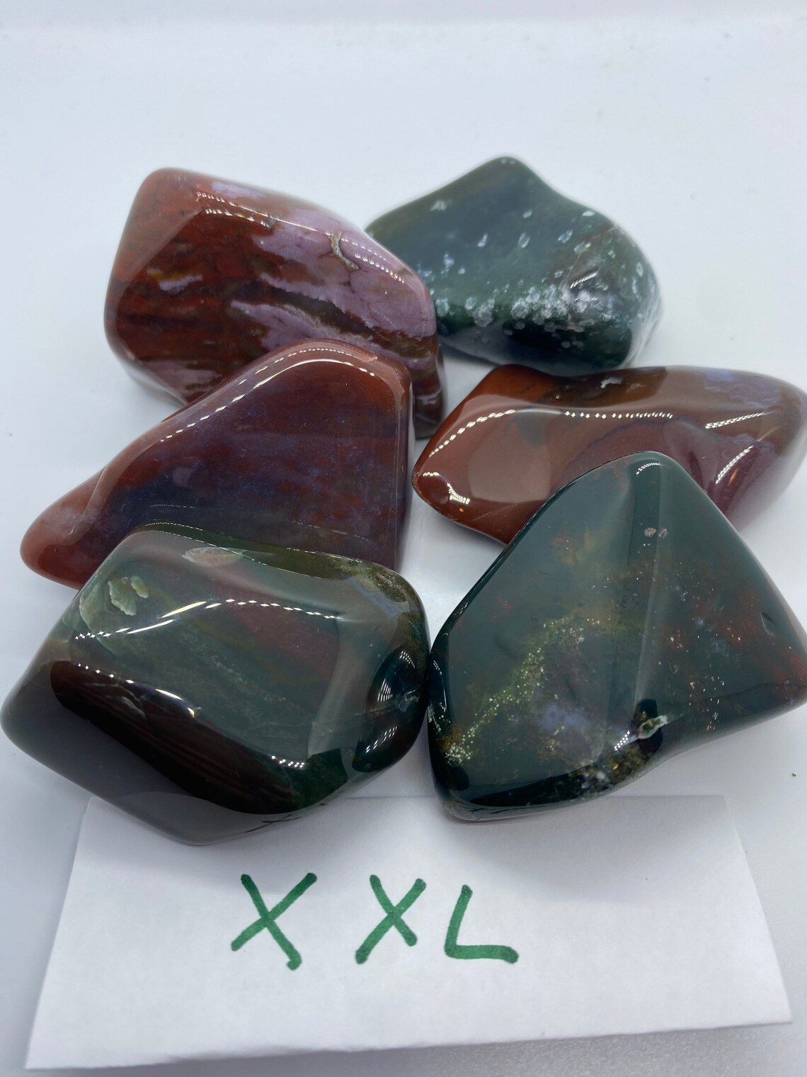 Large Bloodstone Tumbled Stone Bloodstone Tumbled Stones - Etsy