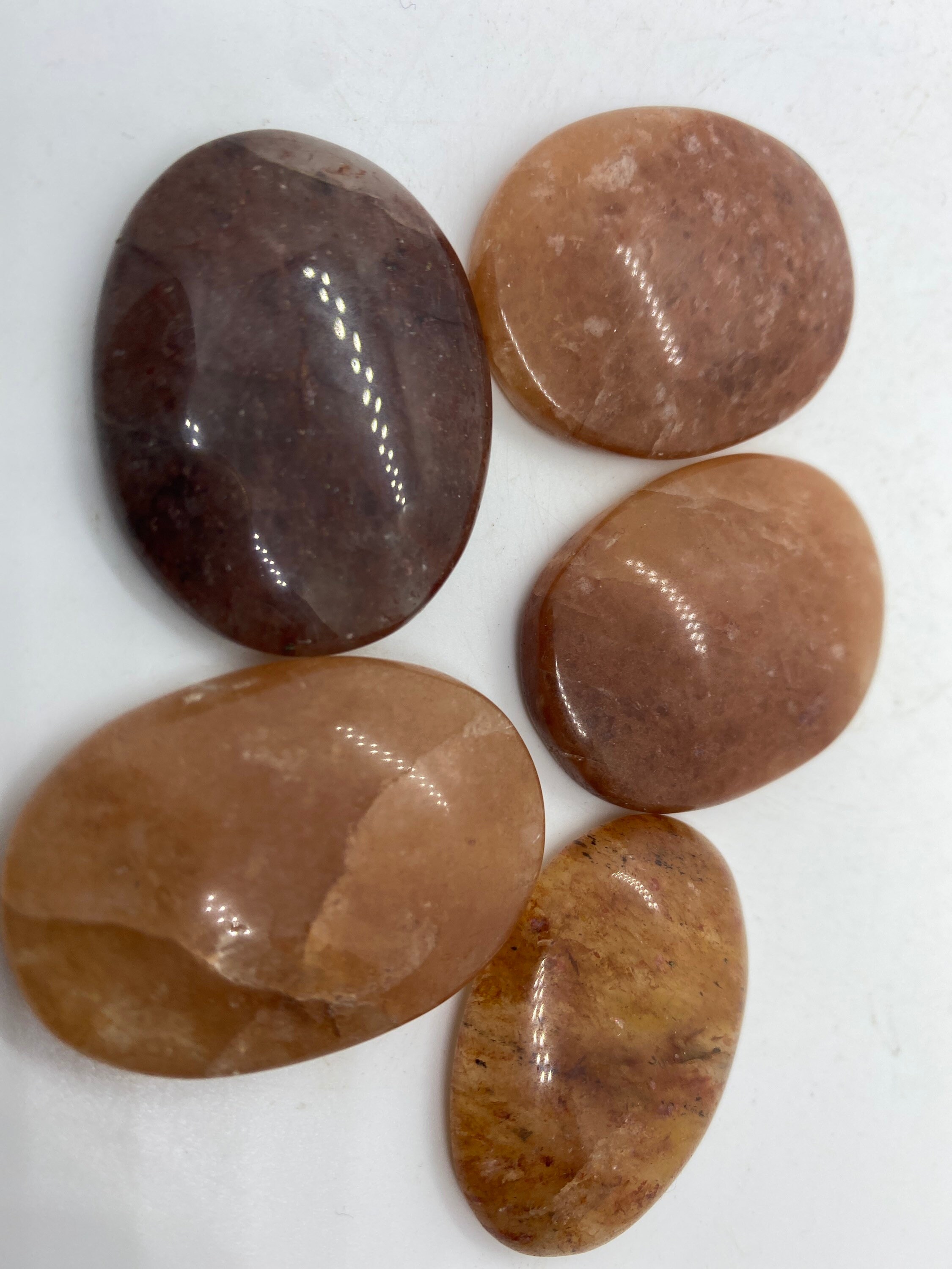 SUNSTONE Worry Stone Natural Stone Hand Carved Gemstone Worry | Etsy