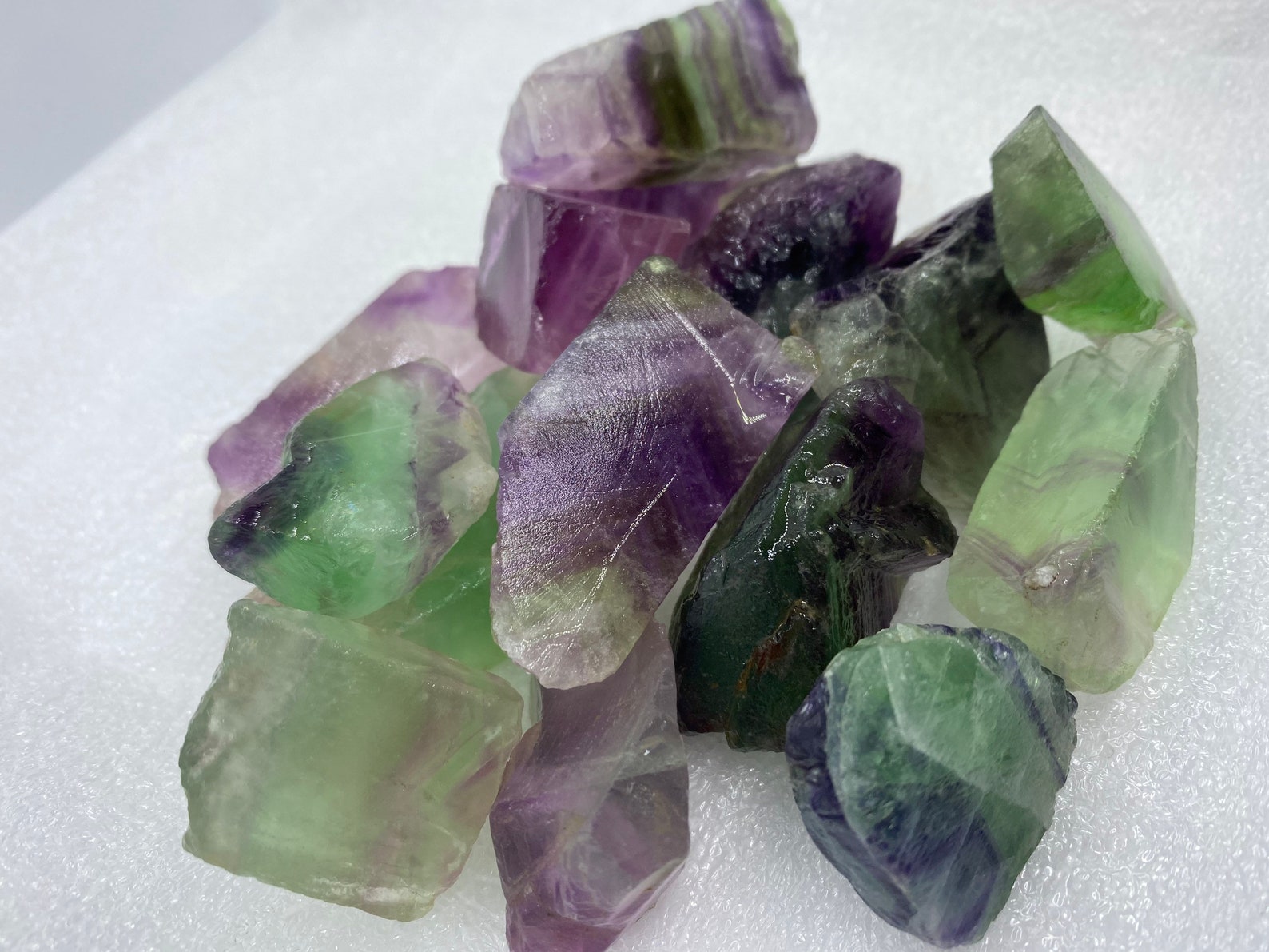 Rainbow Fluorite Crystal Raw Fluorite Stone Rainbow Flourite - Etsy