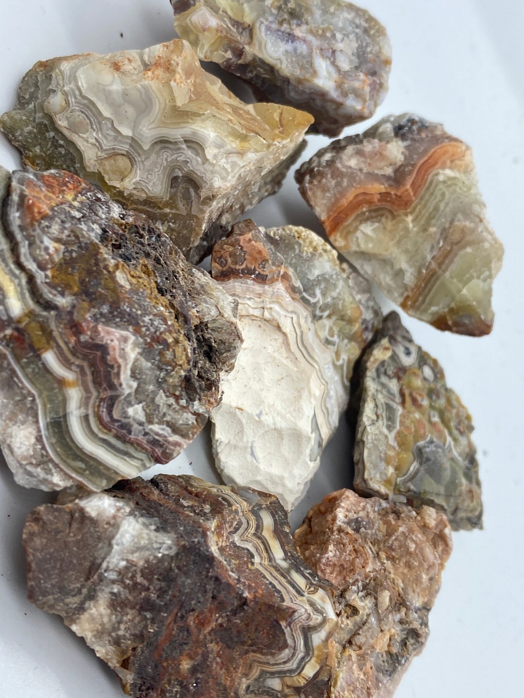 Mexican Lace Agate Mexican Crazy Lace Agate - Etsy