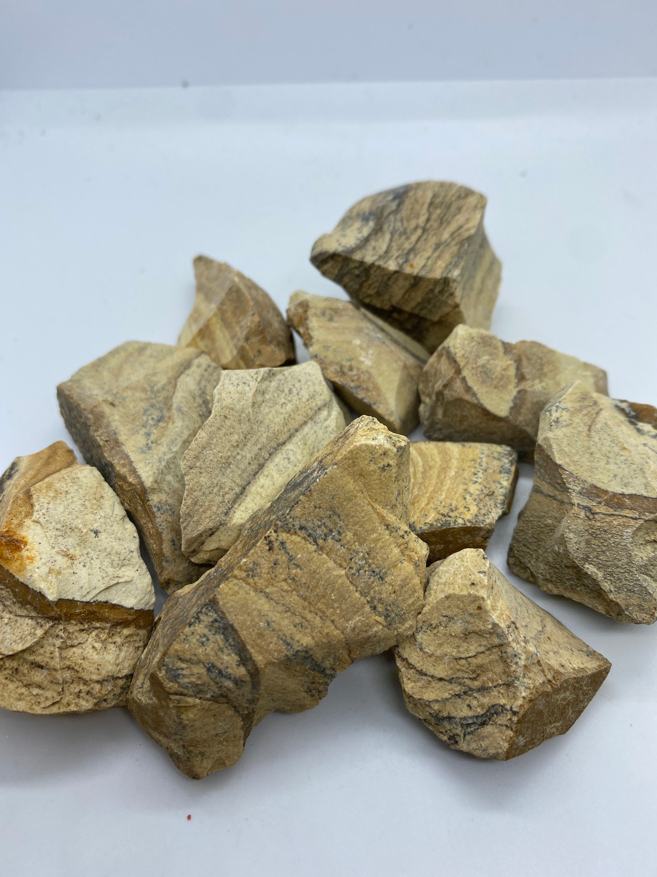 Picture Jasper Raw Picture Jasper Stone Rough Banded Jasper - Etsy