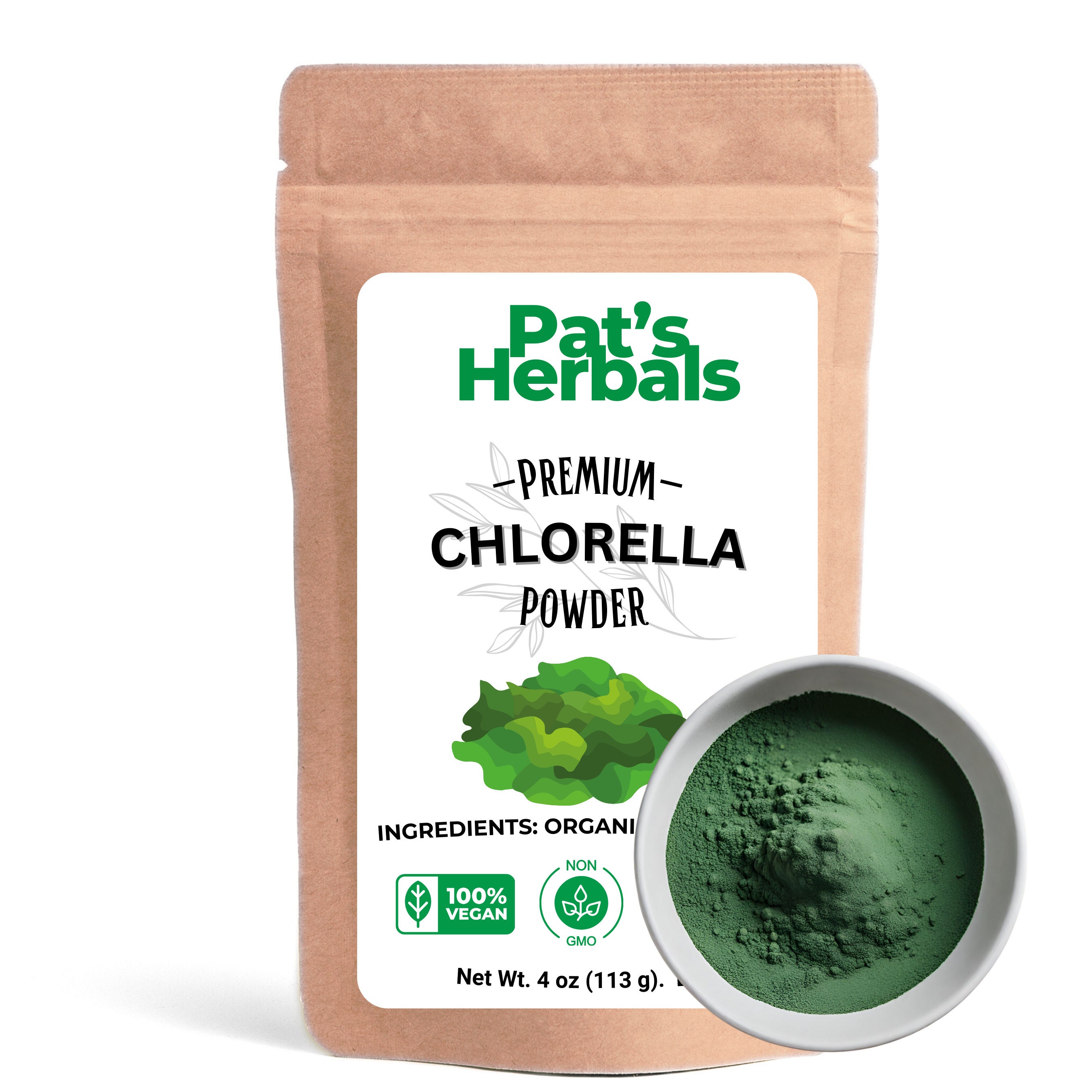 Organic Chlorella Powder Chlorella Pyrenoidosa Eco Friendly Bag Bulk - Etsy
