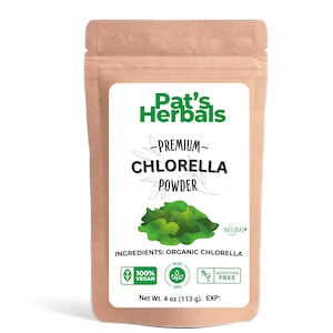 Organic Chlorella Powder | Chlorella Pyrenoidosa | Eco Friendly Bag ...