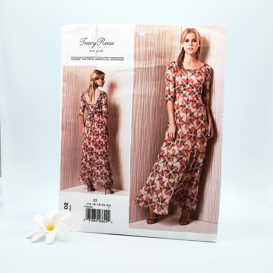 Vogue Patterns V1502 Tracy Reese Dress Sewing Patterns for - Etsy